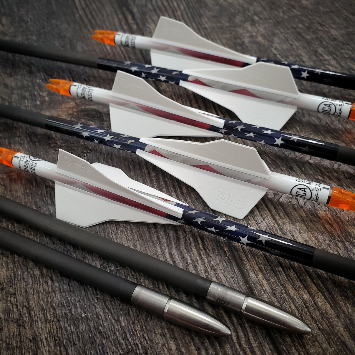 Stars and Stripes Arrow Wrap - DCA Custom Arrows