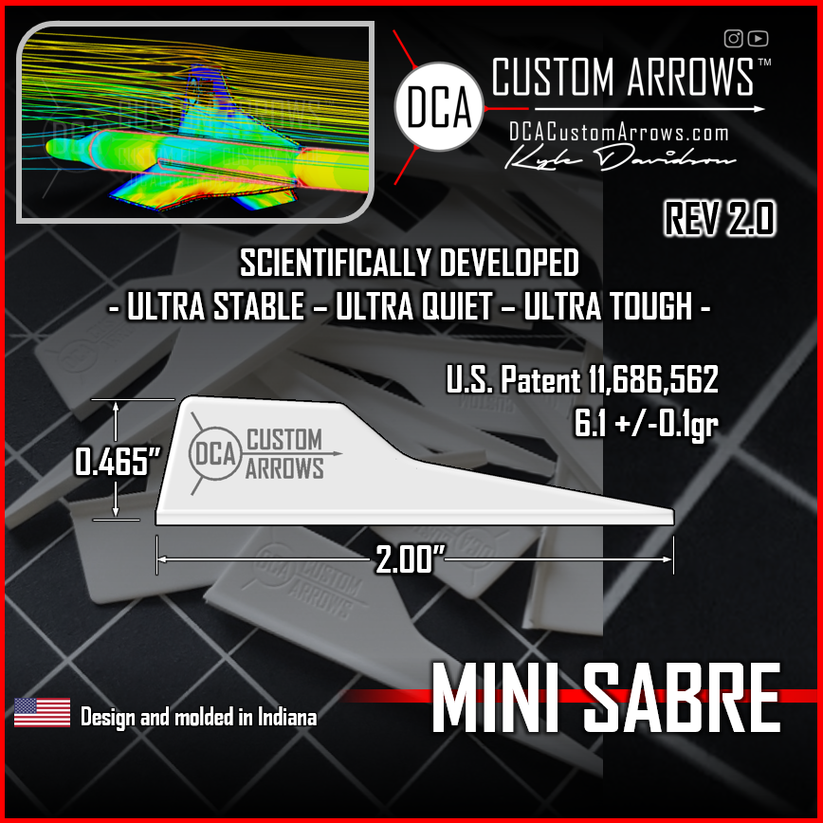 Mini Sabre Vanes – DCA Custom Arrows