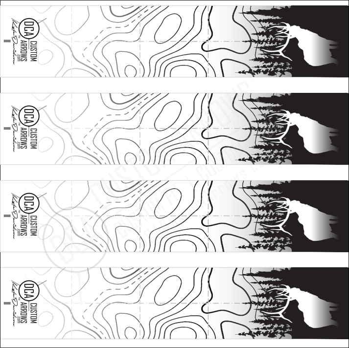 Elk Forest Topo Wrap – DCA Custom Arrows