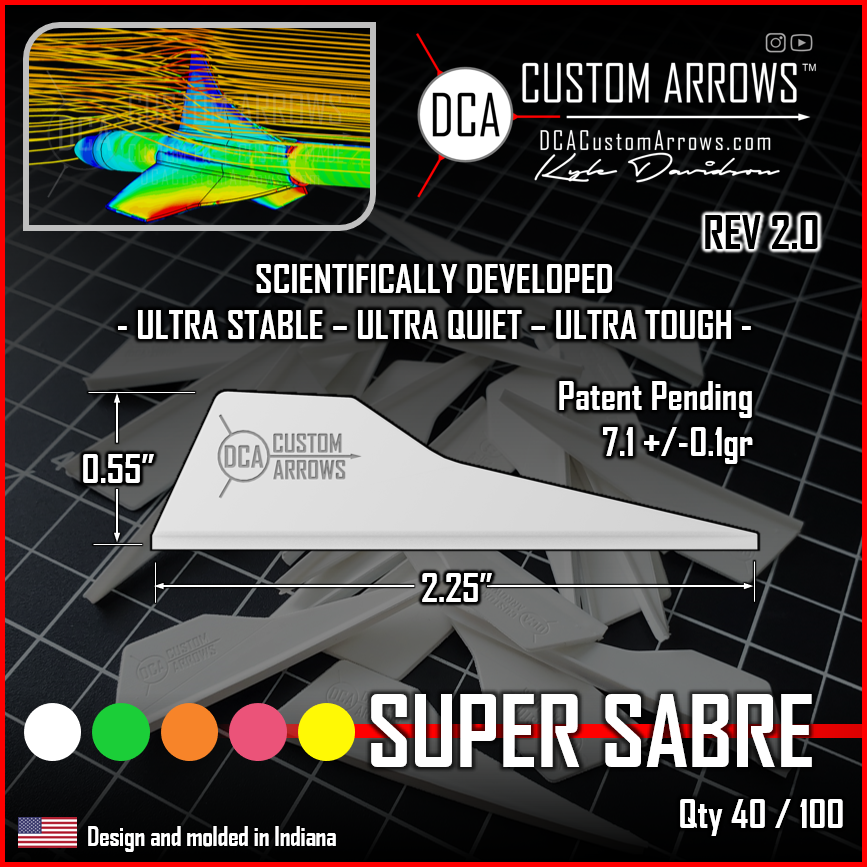 Super Sabre Vanes – DCA Custom Arrows