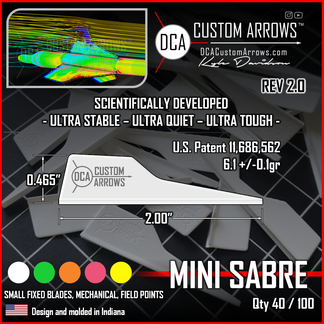 Mini Sabre Vanes – DCA Custom Arrows